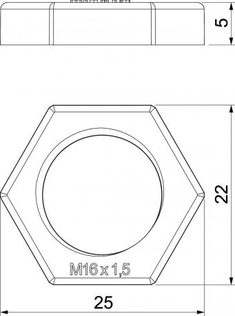 Matica, metrički navoj, srebrne boje | OBO