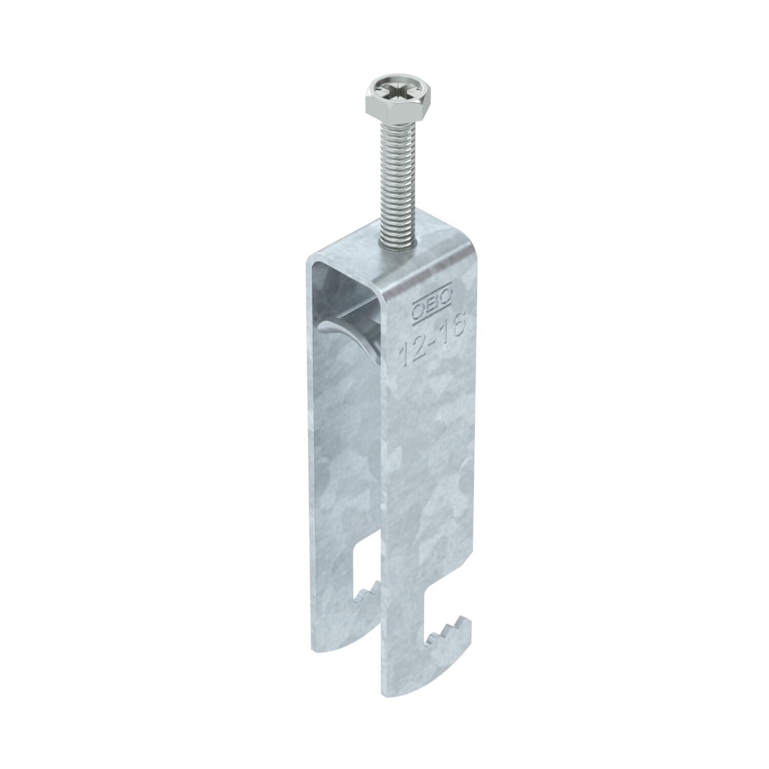 Clamp clip 2056, F-foot, triple, metal pressure trough, FT 12 | 16 | 3 ...